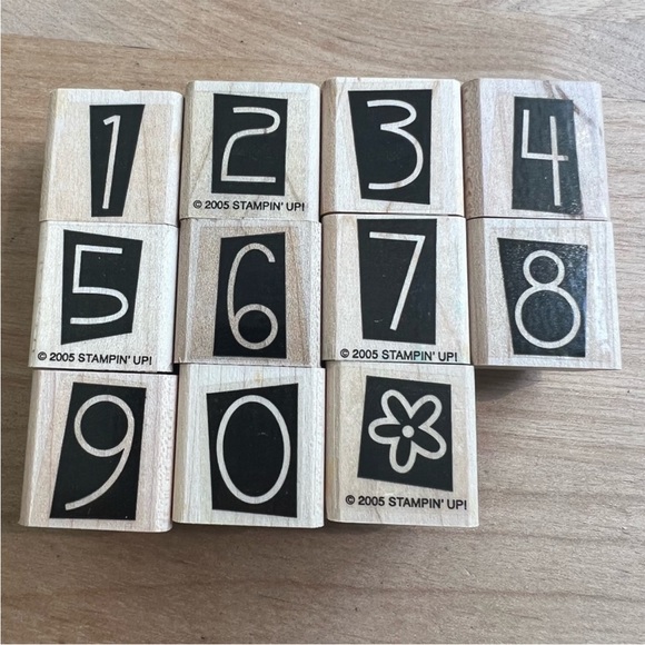 Stampin' Up! | Design | Stampin Up Numbers Stamp Set | Poshmark